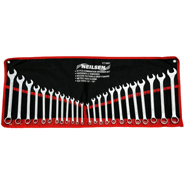 CT0087 - 25pc Combination Spanner Set — Neilsen Tools