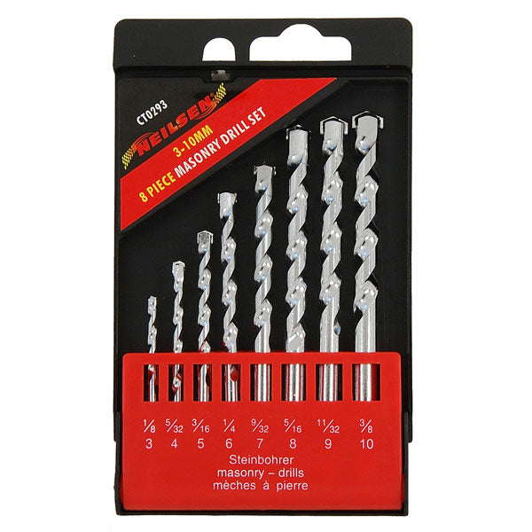 CT0293 - 8pc Masonry Drill Set — Neilsen Tools