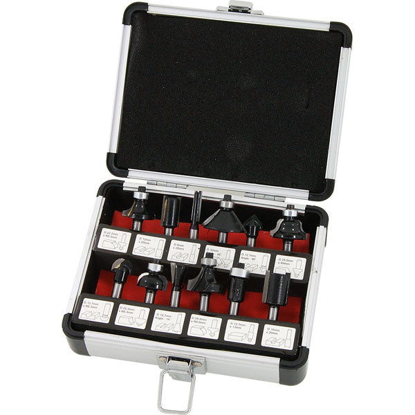 CT0504 - 12pc 1/4 Shank Router Bit Set — Neilsen Tools