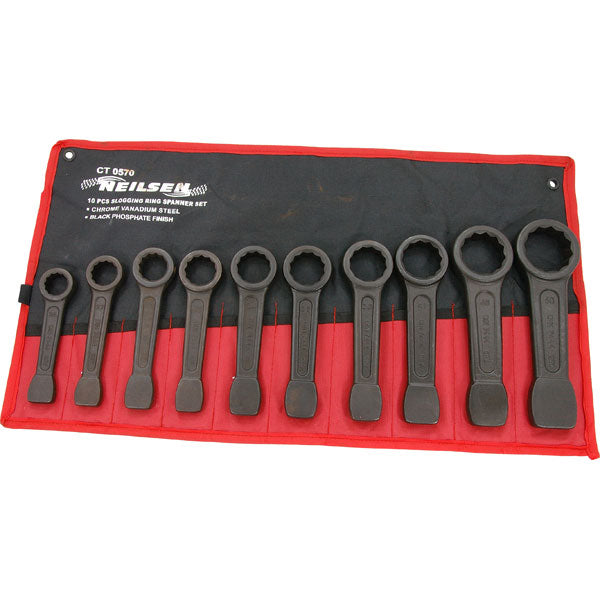 CT0570 - 10pc Slogging Ring Spanner Set — Neilsen Tools
