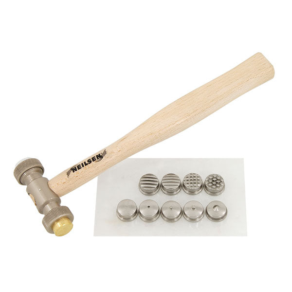 CT0594 - Texturing Hammer With 11 Different Heads — Neilsen Tools