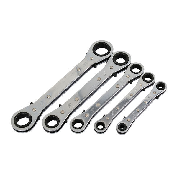 CT1046 - 5pc Ratchet Ring Spanner Set — Neilsen Tools