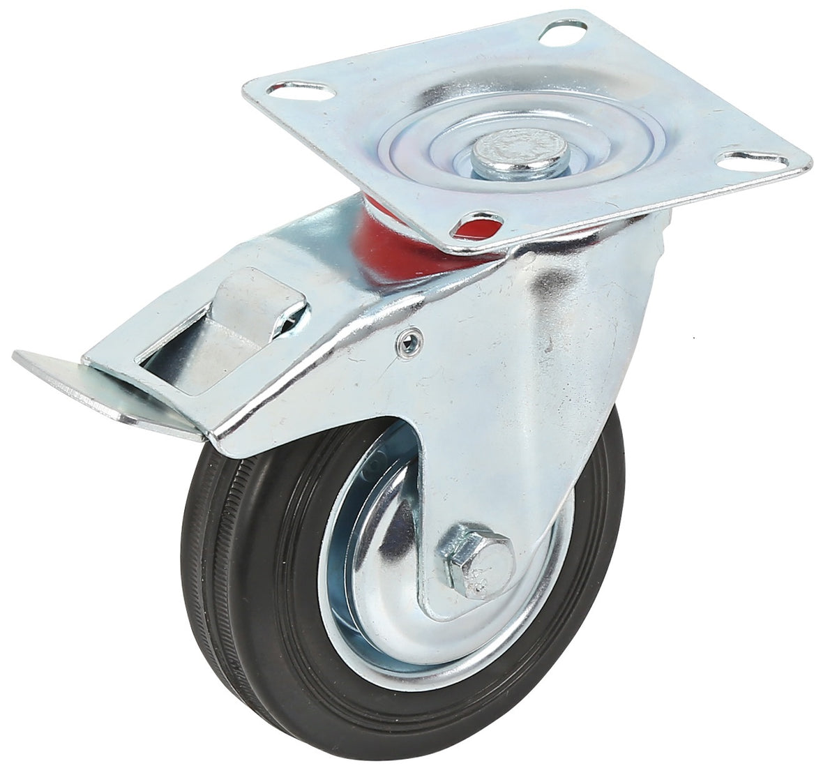 CT1847 - Castor Wheel 100mm Flattened Universal With Brake — Neilsen Tools