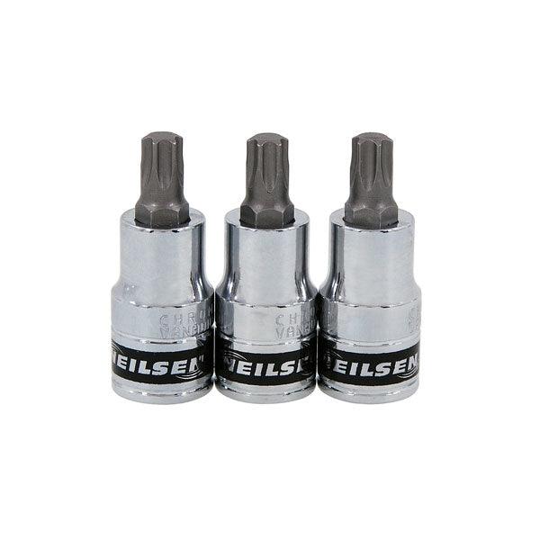 CT3206 - 3pc 1/2in DR T50 Star Plus Bit Set — Neilsen Tools