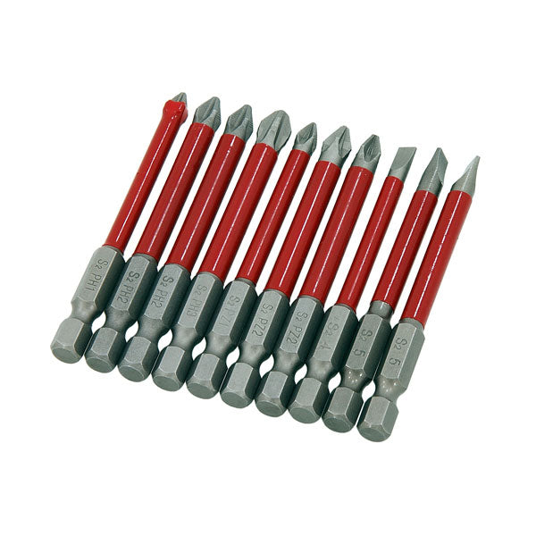 CT4368 - 10pc 70mm Magnetic Bit Set — Neilsen Tools