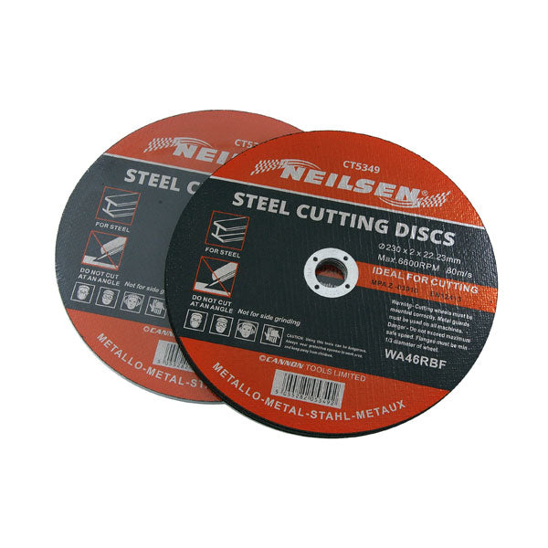 CT5349 - 230mm Steel Cutting Discs 10pc — Neilsen Tools
