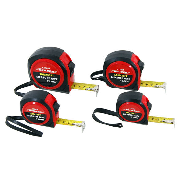CT5638 - 4pc Tape Measure Set — Neilsen Tools