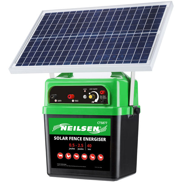 CT5877 - Electric Fence Solar Energiser — Neilsen Tools