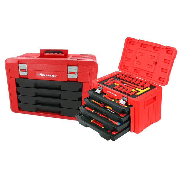 CT6002 - 64pc VDE Tools With 4 Drawer Tool Box — Neilsen Tools