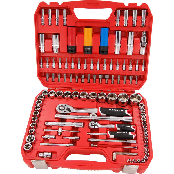 CT6003 - 105pc Socket Set 1/2" Drive & 1/4'' Drive — Neilsen Tools