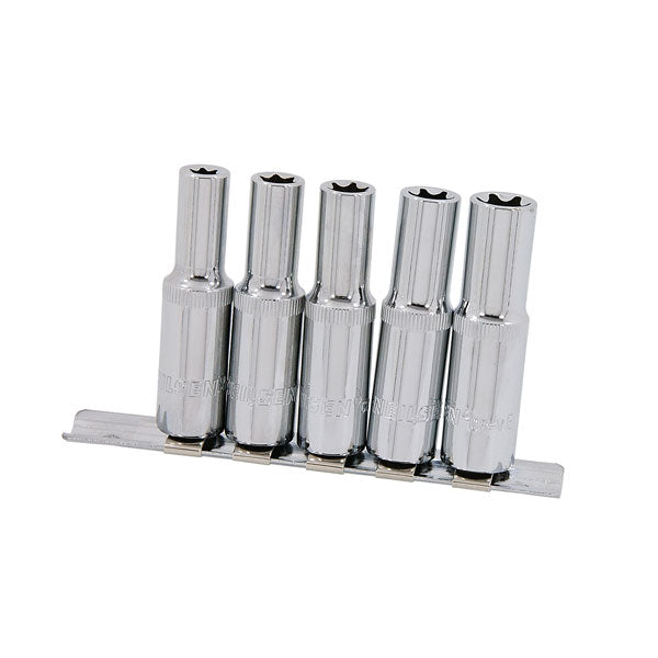 CT6036 - 5pc Deep Star Socket Set 3/8 inch Dr E8-E14 — Neilsen Tools