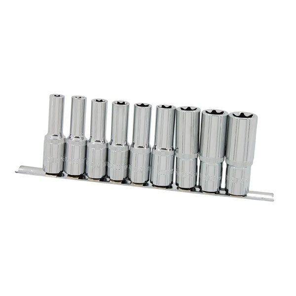 CT6037 - 9pc Deep Star Socket Set 1/2inch Dr E10-E24 — Neilsen Tools