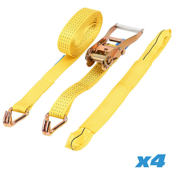 CT6462 - 4pc Ratchet Tie Down Strap & Sling Set — Neilsen Tools