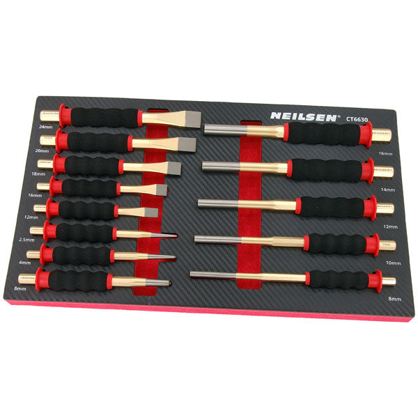 CT6630 - 13pc Pin Punch & Chisel Set — Neilsen Tools