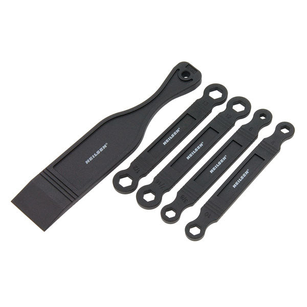 CT6996 - 5pc Plastic Double Ring Spanner & Pry Bar Set — Neilsen Tools