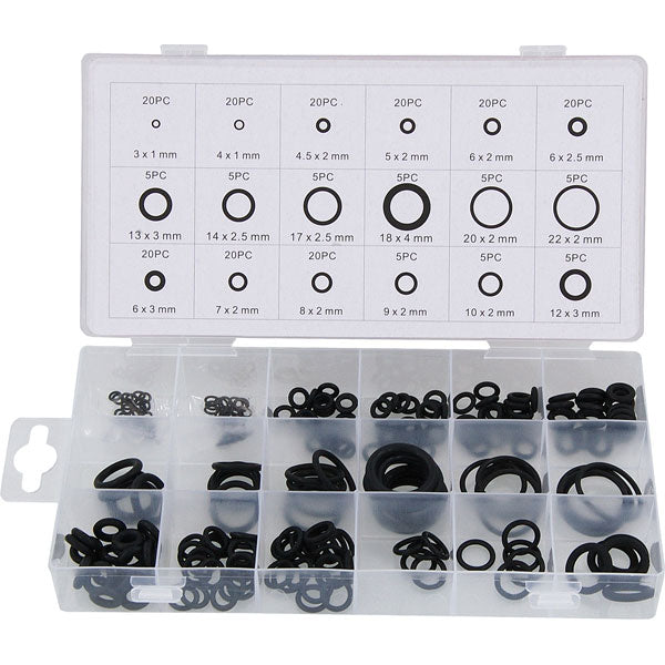 CT1638 - 225pc O-Ring Rubber Washer Set - Assorted — Neilsen Tools