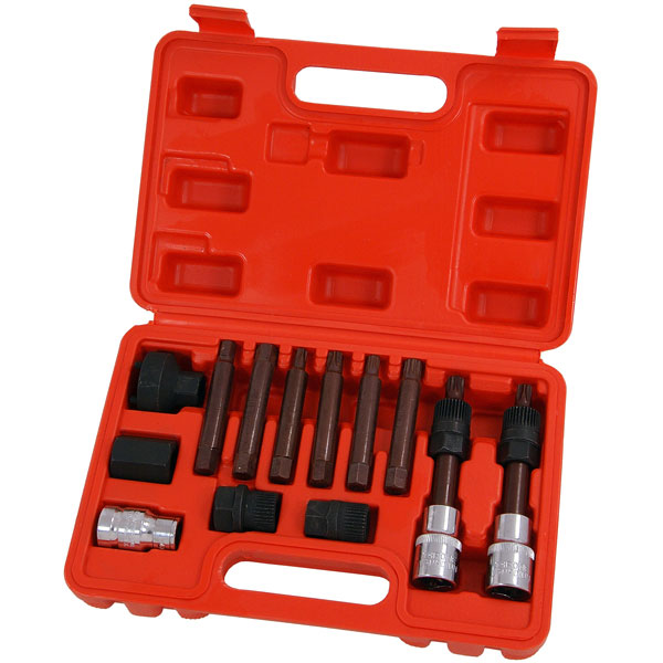 CT1859 - 13pc 1/2in DR Hex, Spline & Star Bit Set — Neilsen Tools