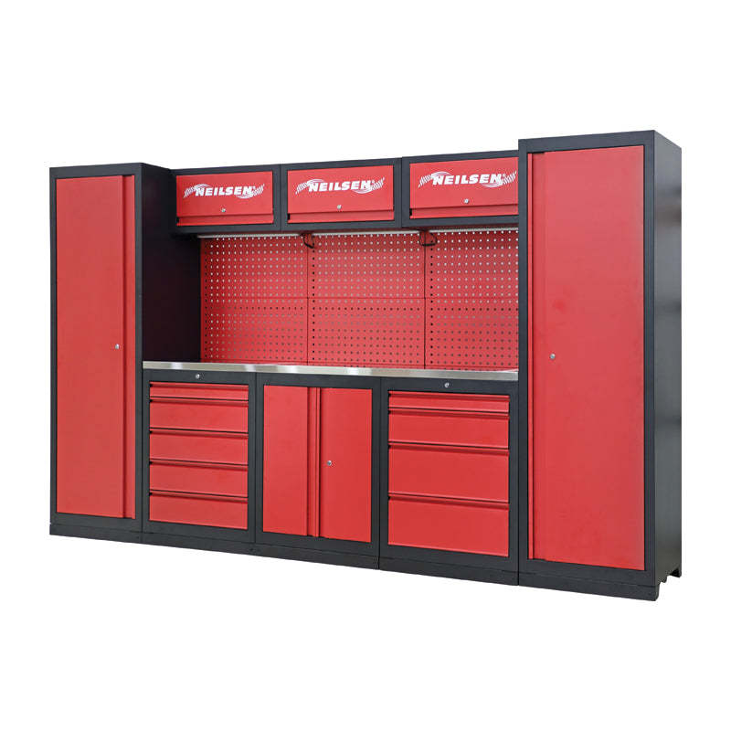 CT4345 - Garage Tool & Equipment Storage Unit Red & Black — Neilsen Tools