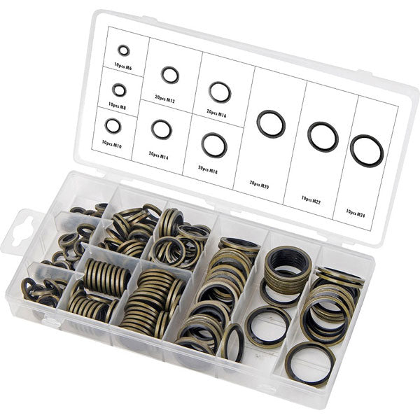 CT4364 - 150pc Oil Drain Plug Washer Set - Assorted — Neilsen Tools