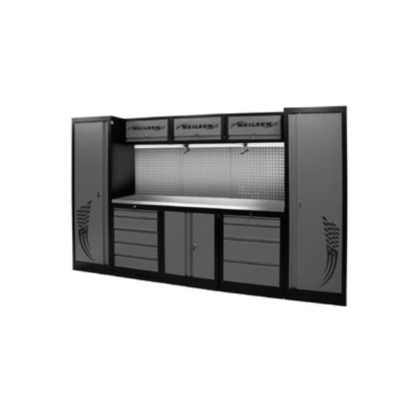 CT4959 - Garage Tool and Equipment Storage Unit Grey & Black — Neilsen ...